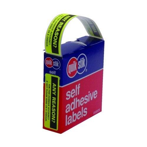 Quik Stik 80252P Any Reason Label Dispenser Box 125 – owdirect.com.au
